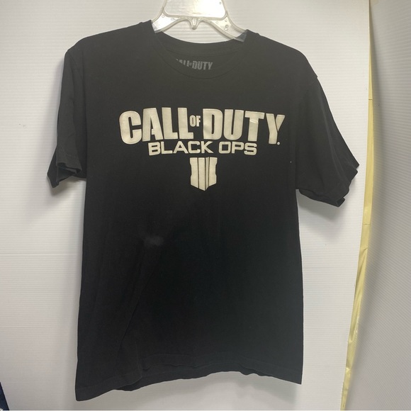Shirts | Call Of Duty Black Ops 4 Mens Graphic Black Tshirt Size Large ...